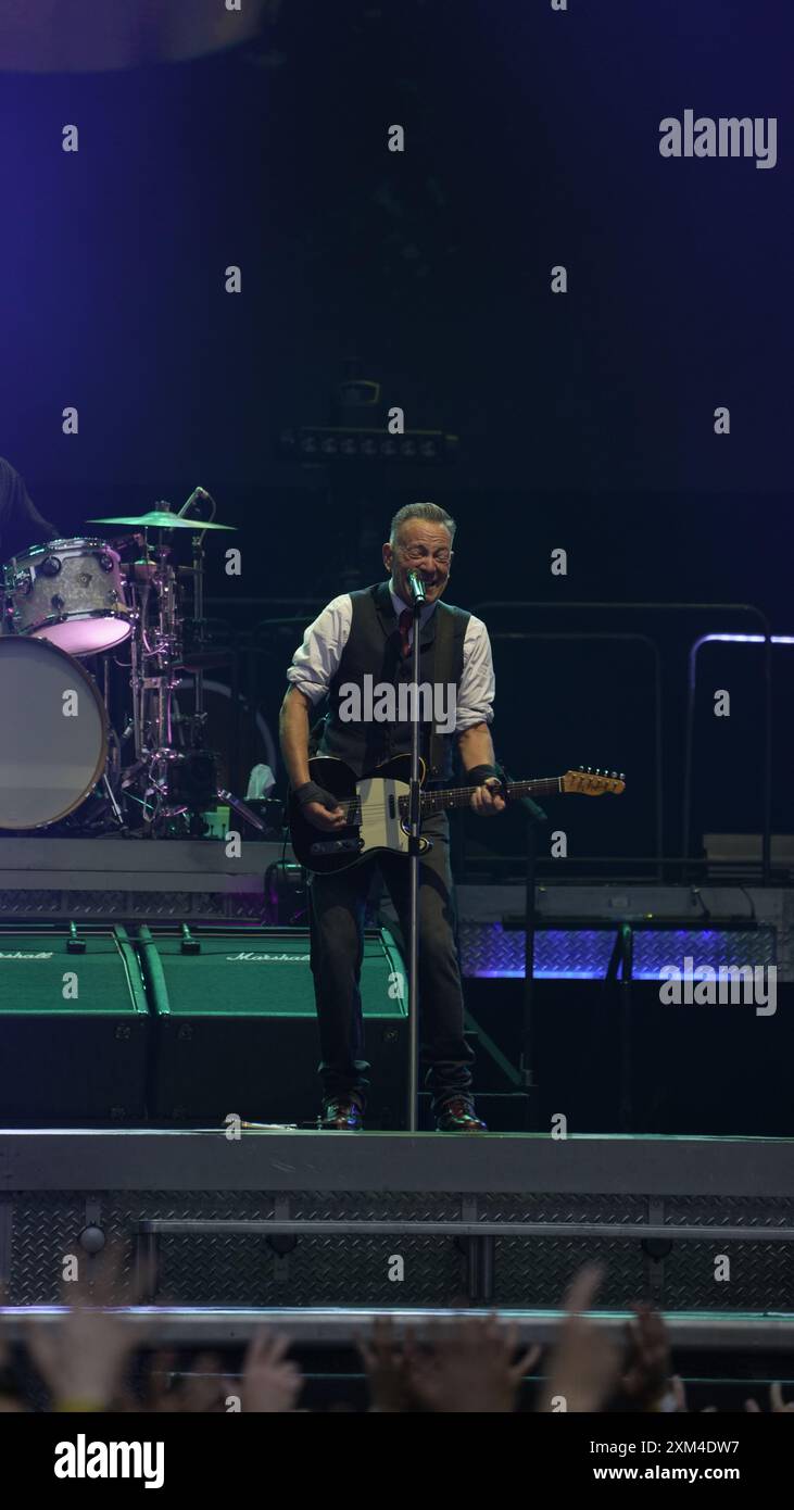 London, UK. July 25th, 2024. Bruce Springsteen and The E Street Band ...