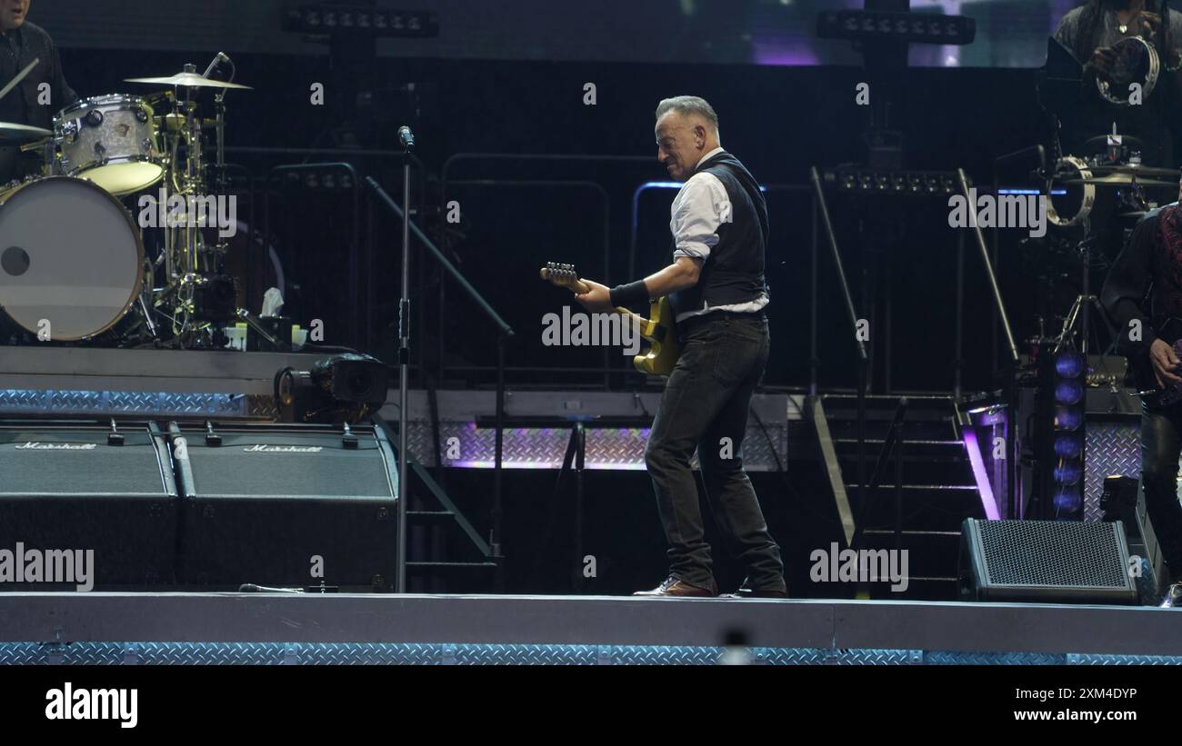 London, UK. July 25th, 2024. Bruce Springsteen and The E Street Band ...