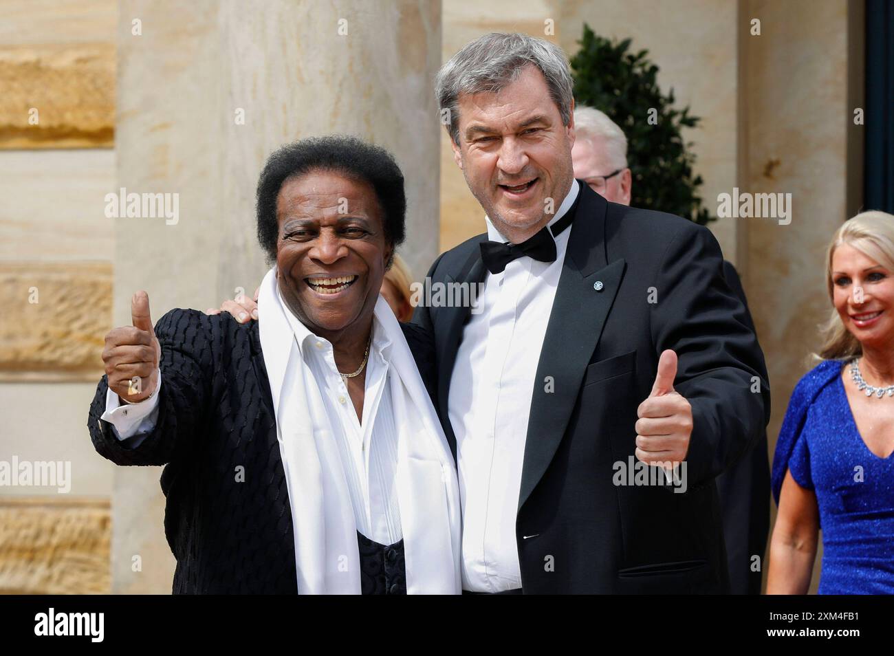 Roberto Blanco und Markus Söder bei der Eröffnung der 112. Richard ...