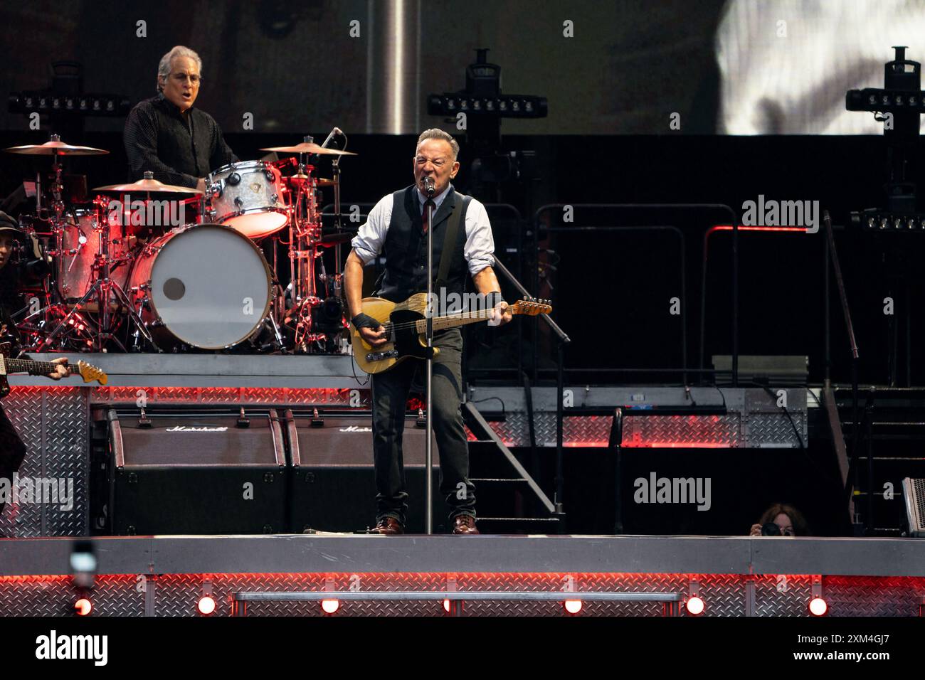Bruce Springsteen and The E Street Band, performing Live at the Wembley ...
