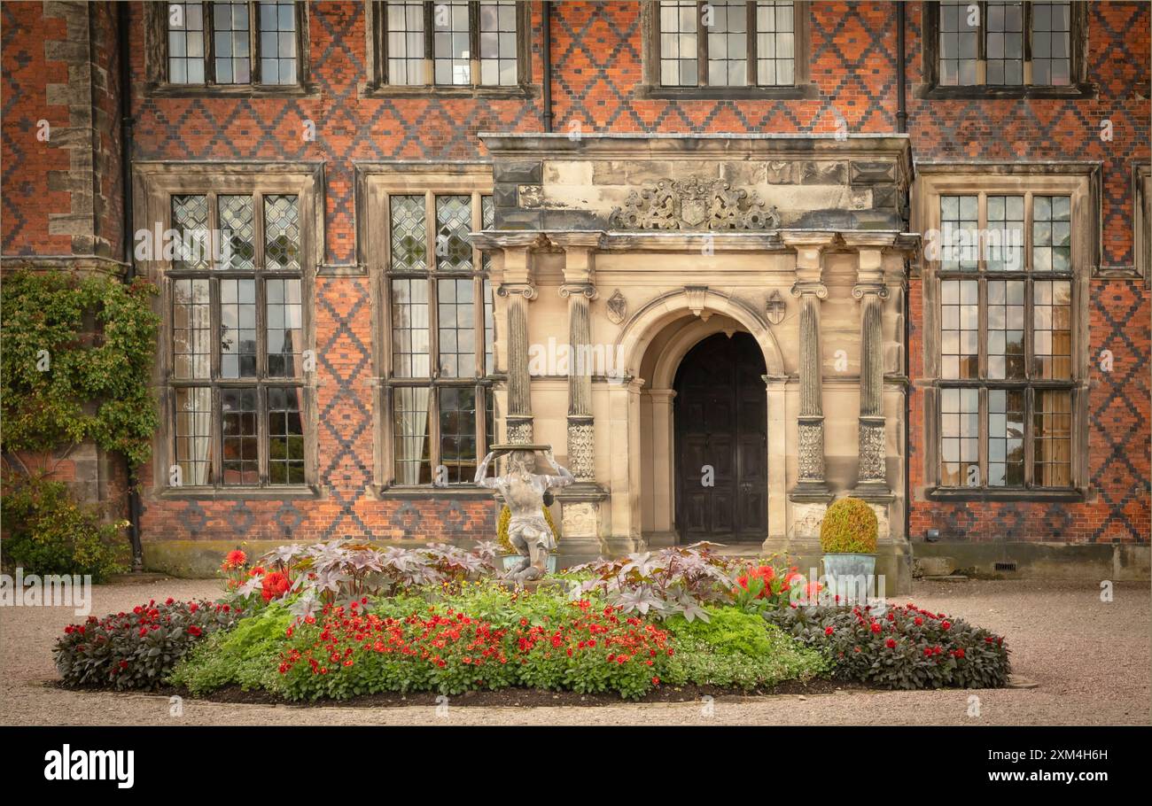 Arley, West Cheshire, UK - July 17th 2024 - The front door and entrance ...