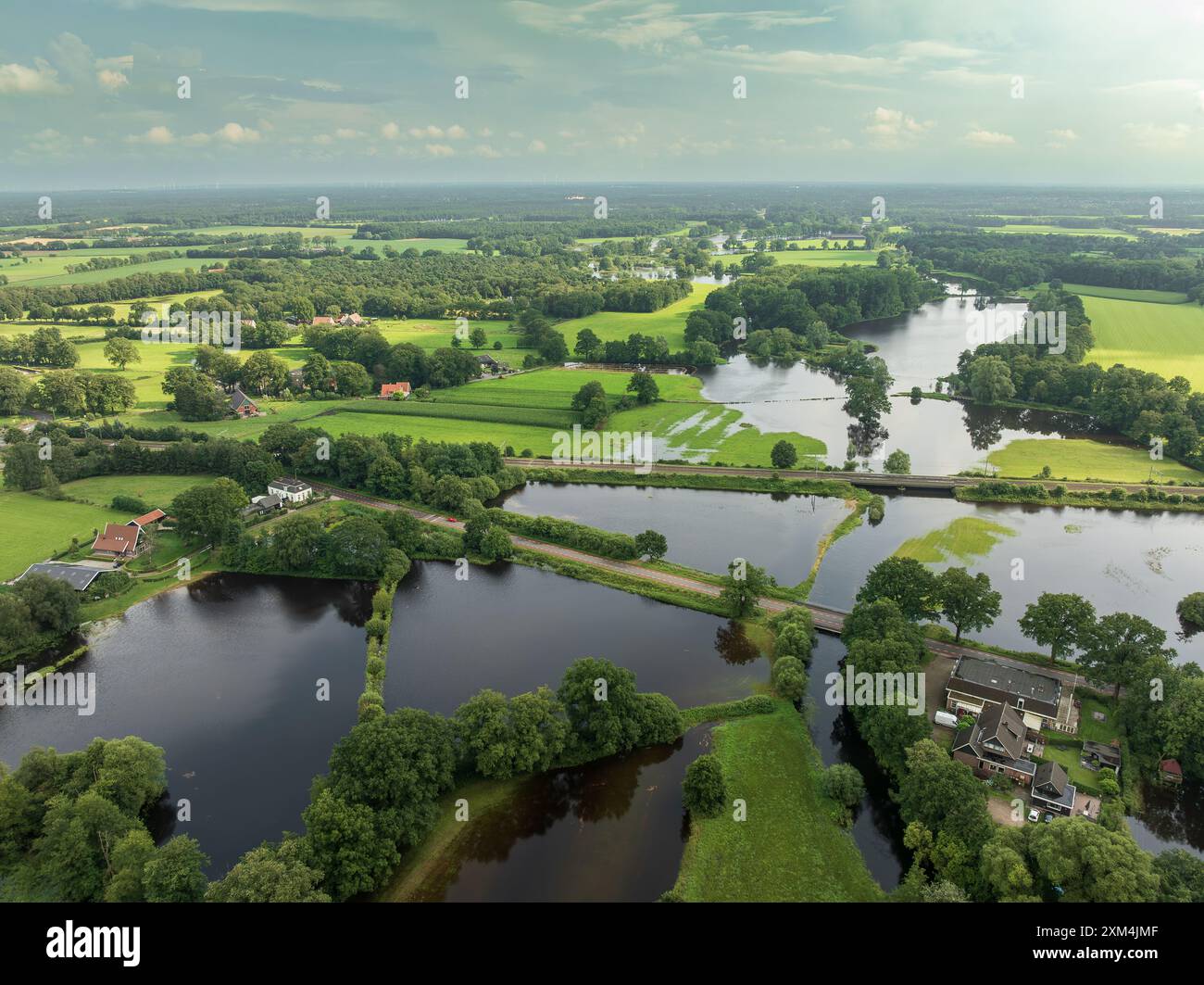 Aerial view flooded floodplains hi-res stock photography and images - Alamy