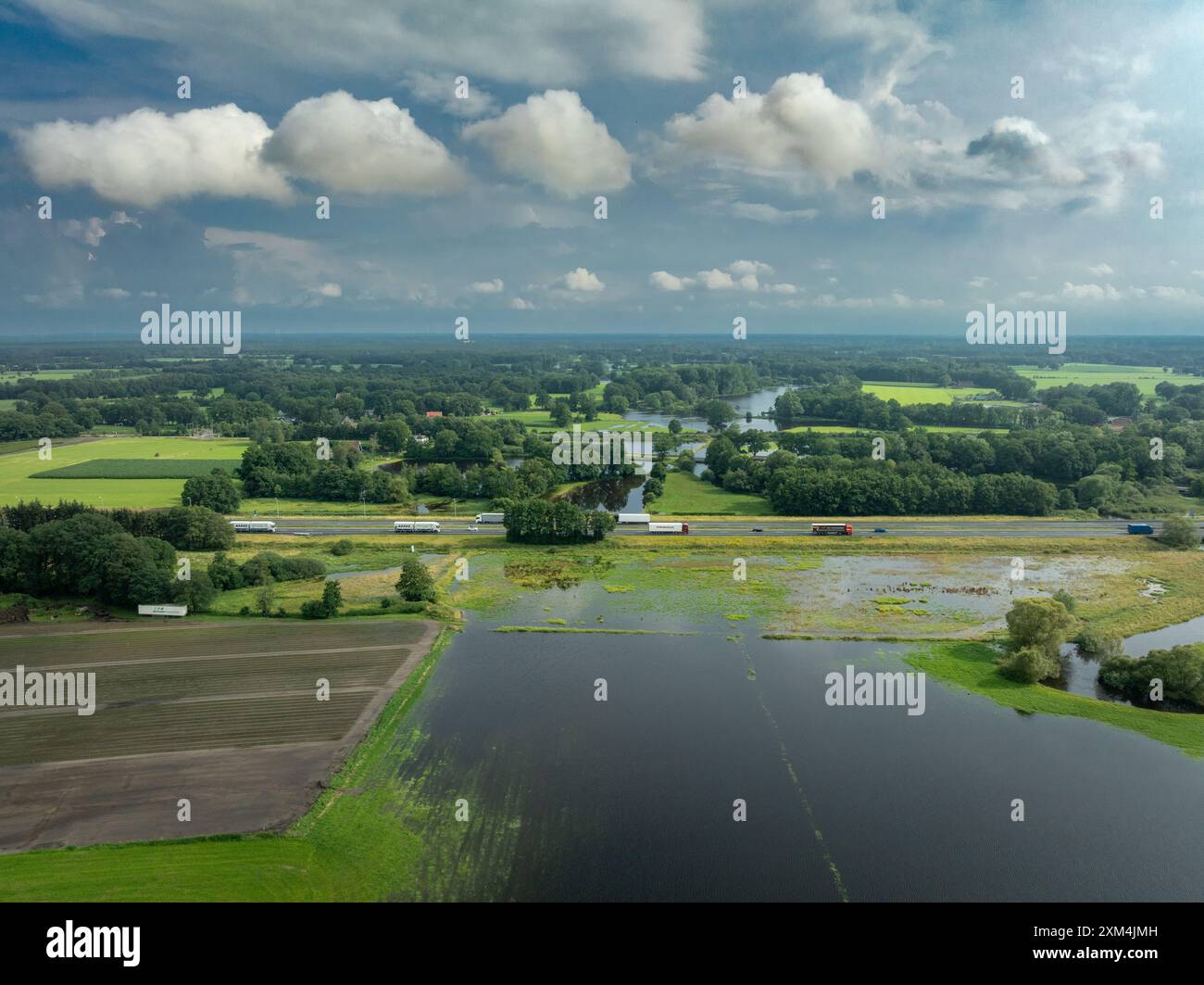 Aerial view flooded floodplains hi-res stock photography and images - Alamy