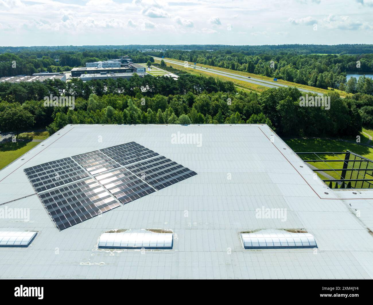 Aerial shot solar panels on hi-res stock photography and images - Alamy