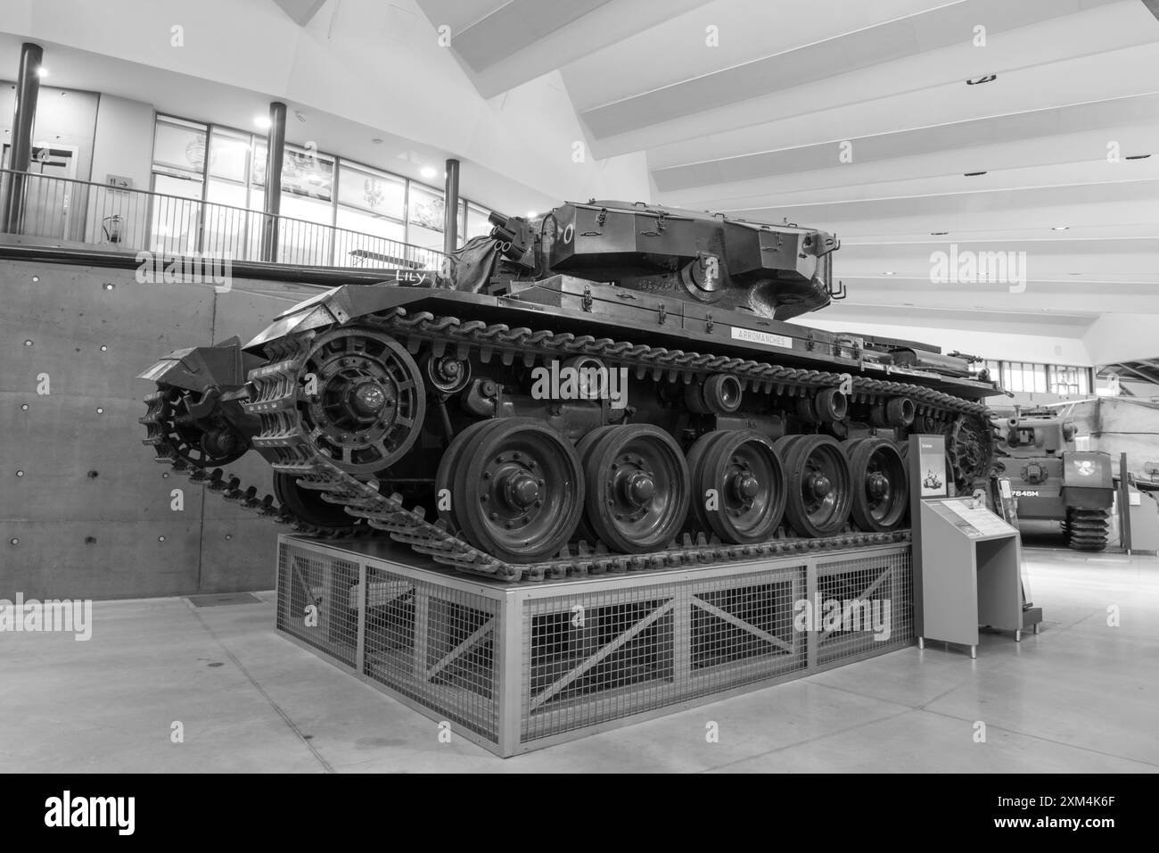 Bovington.Dorset.United Kingdom.February 25th 2024.A Centurion tank is ...
