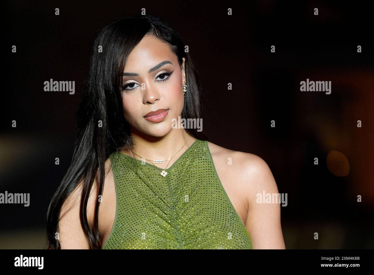 Kristy Scott upon arrival at the Louis Vuitton Foundation on the eve of ...