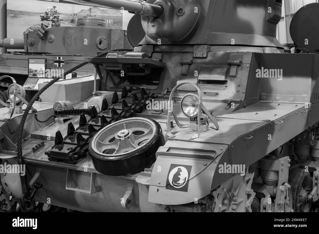 Bovington.Dorset.United Kingdom.February 25th 2024.A M3A1 Stuart 4 tank ...