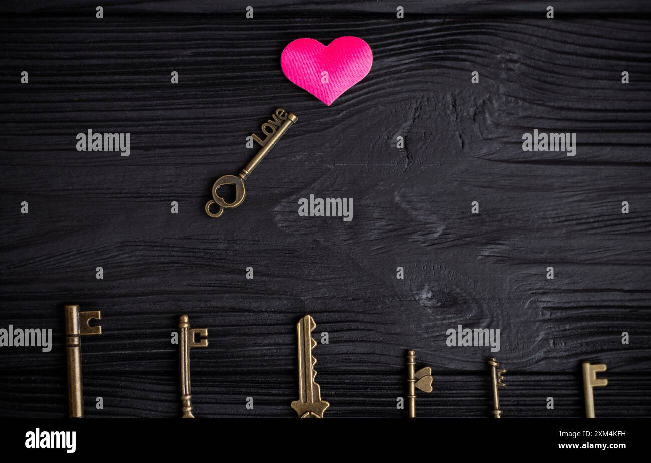 Selection antique keys hi-res stock photography and images - Alamy