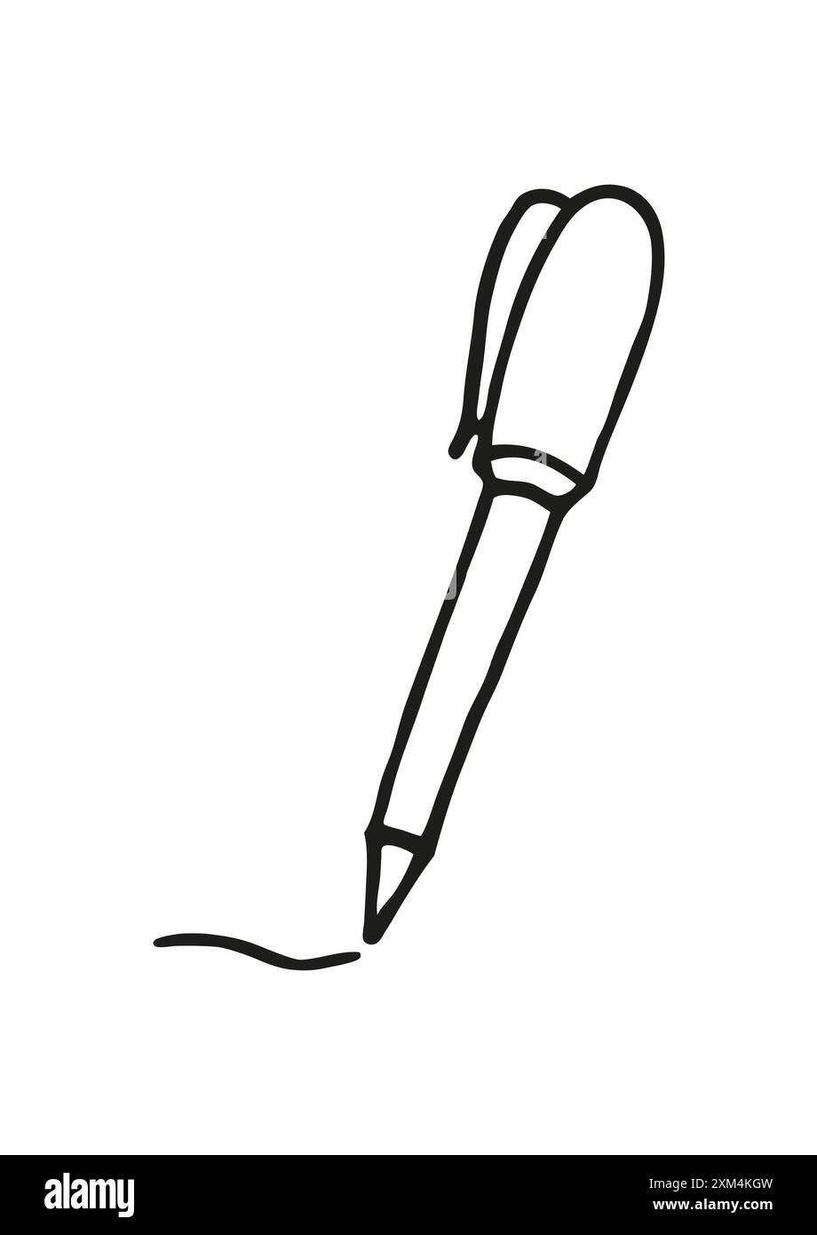 Pen supply doodle Cut Out Stock Images & Pictures - Alamy
