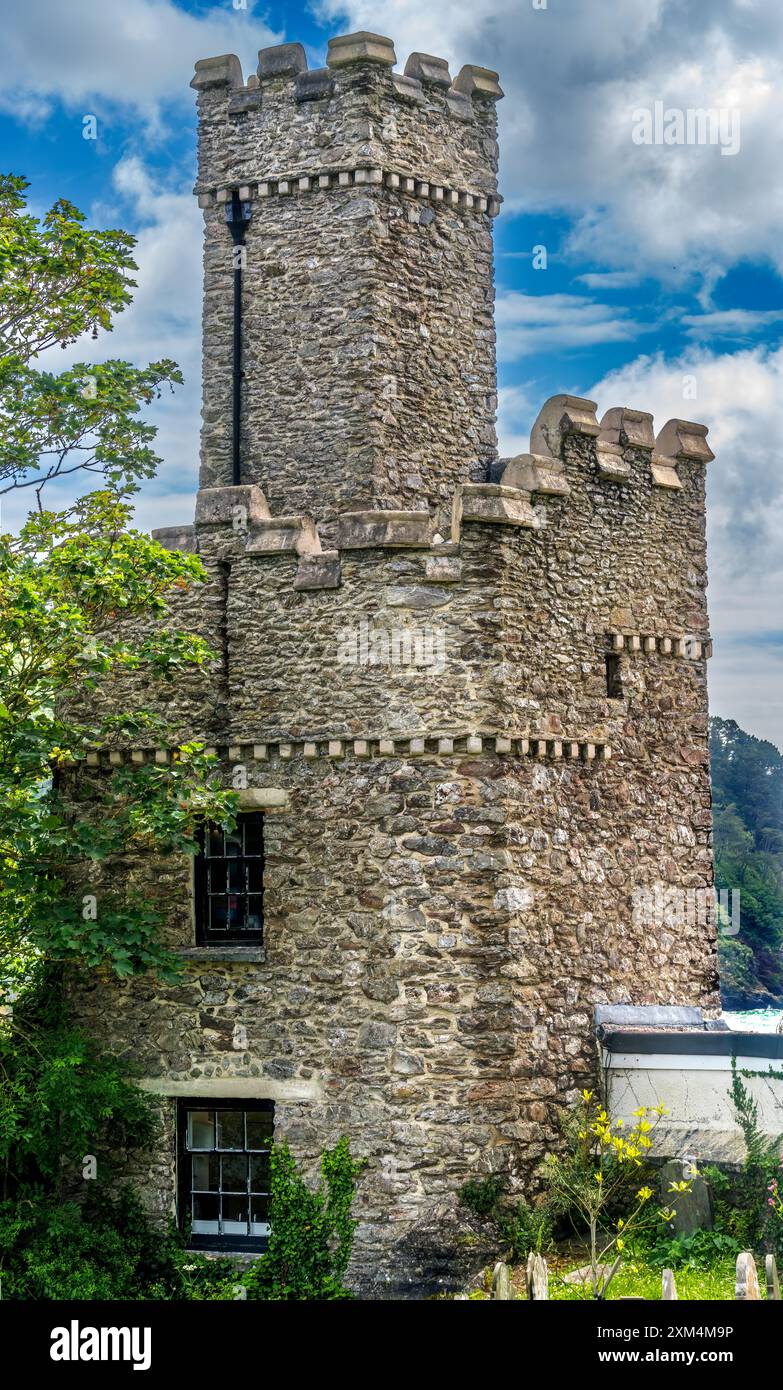 Colorful Castle Dartmouth Devon England. Castle originally built 1300s ...