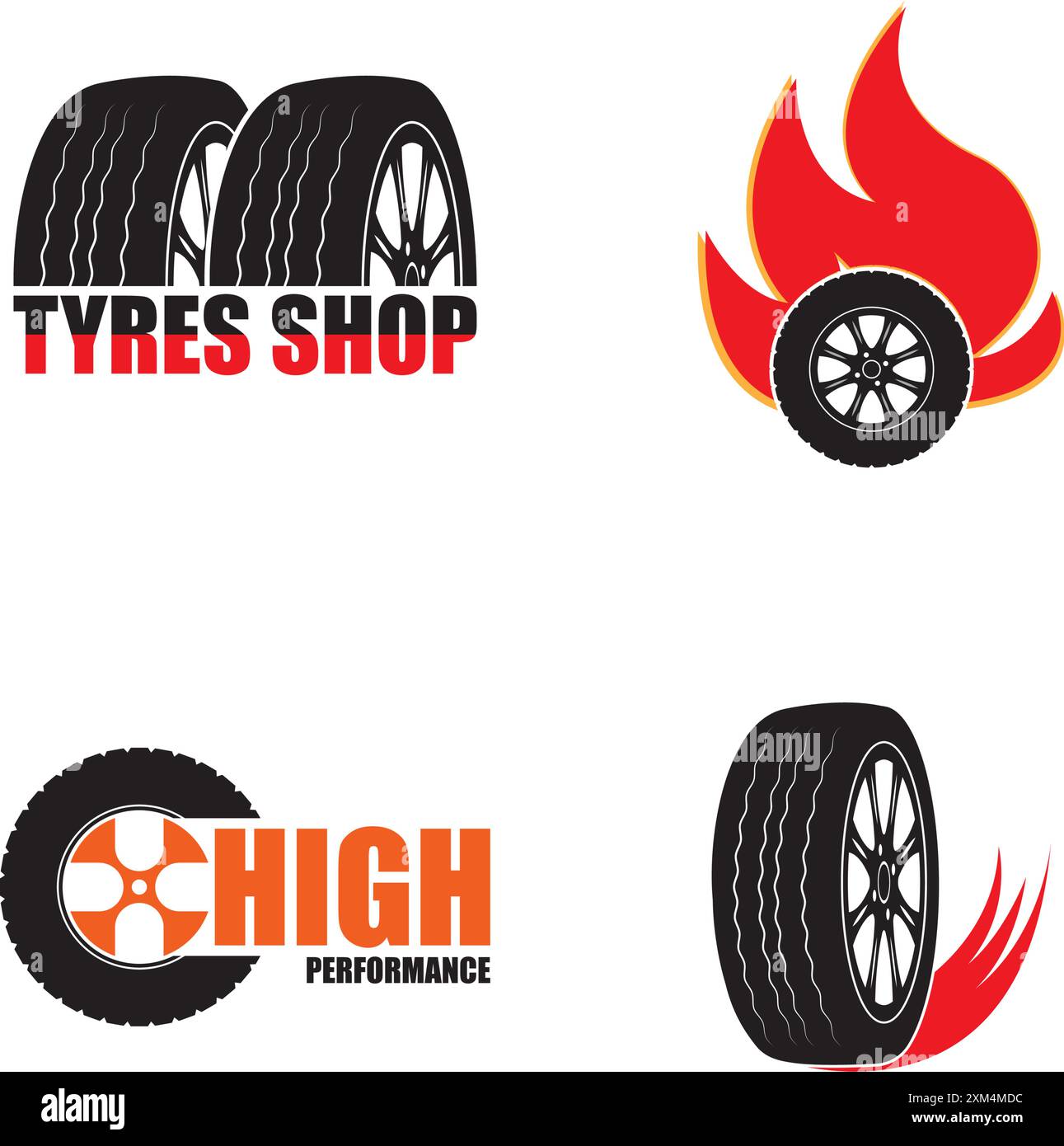 Car tire logo Cut Out Stock Images & Pictures - Alamy