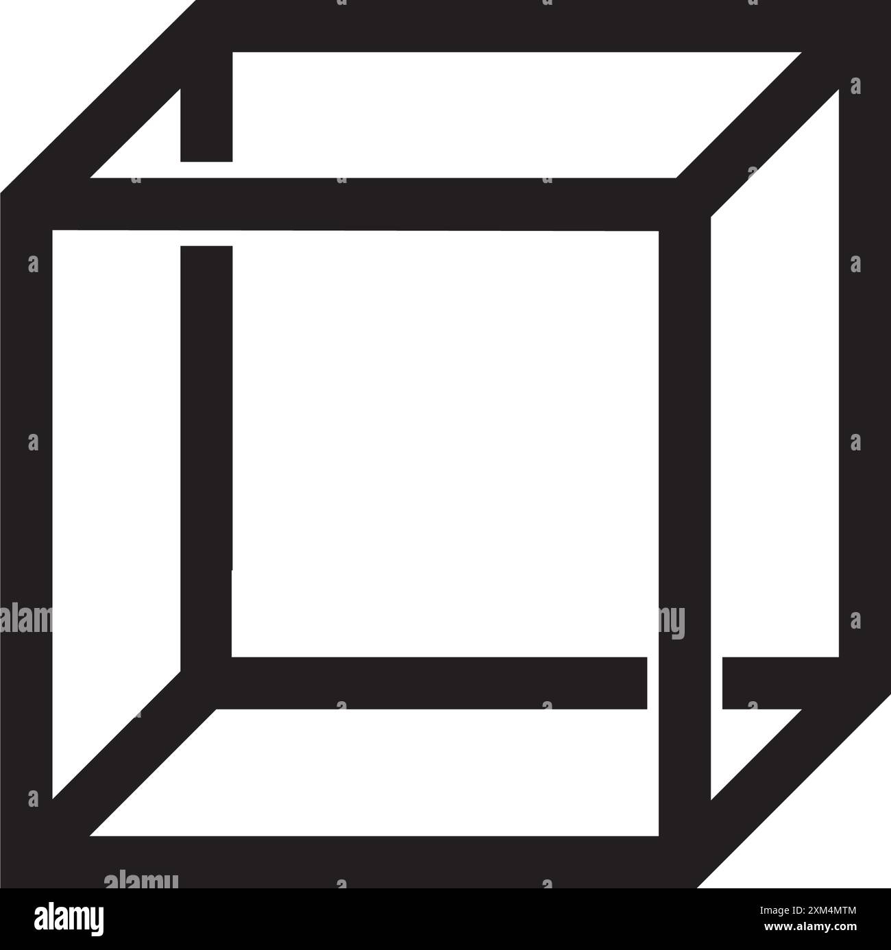 Outline cube Black and White Stock Photos & Images - Alamy