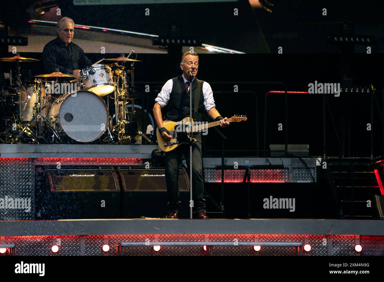 Bruce Springsteen and The E Street Band, performing Live at the Wembley ...