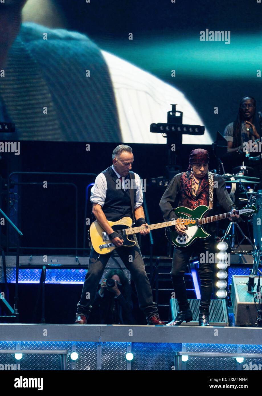 Bruce Springsteen and The E Street Band, performing Live at the Wembley ...