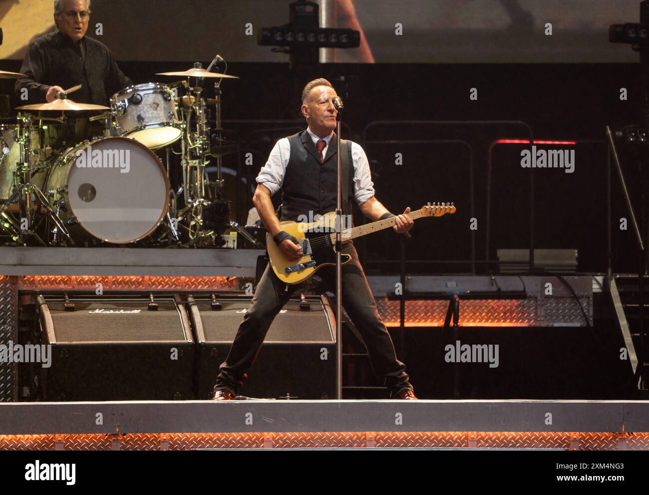 Bruce Springsteen and The E Street Band, performing Live at the Wembley ...