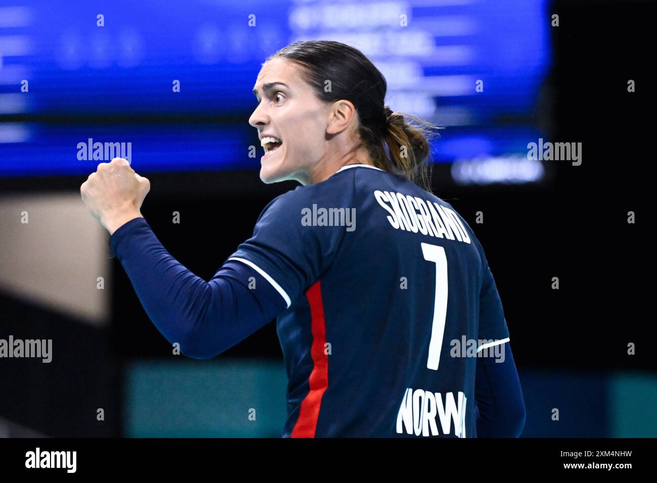 Stine Skogrand of Norway, Handball, Women's Preliminary Round Group A ...