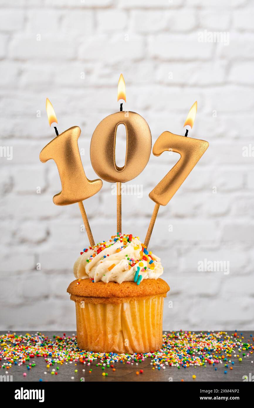Number 107 birthday hi-res stock photography and images - Alamy