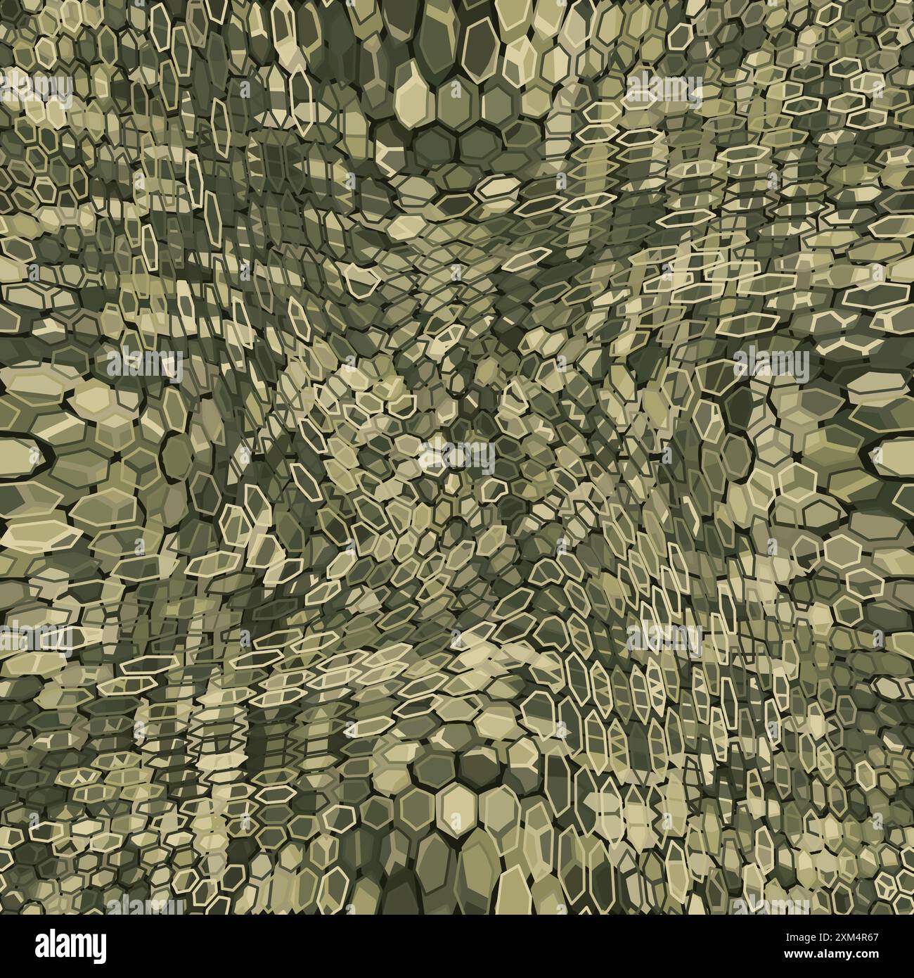 Abstract modern army camo, hex ornament for autumn forest or desert ...