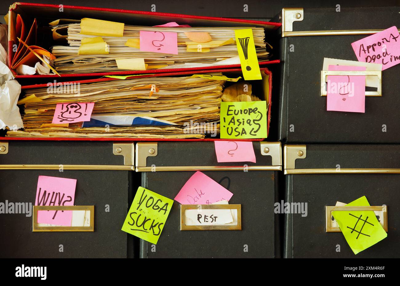 Messy notes no people hi-res stock photography and images - Alamy