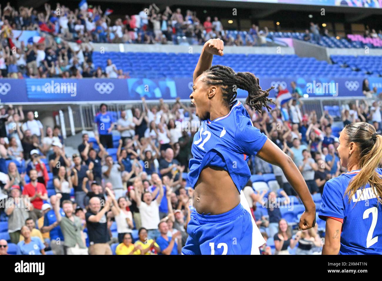 Marie-Antoinette Katoto (France) celebrates her goal, Football, Women's ...