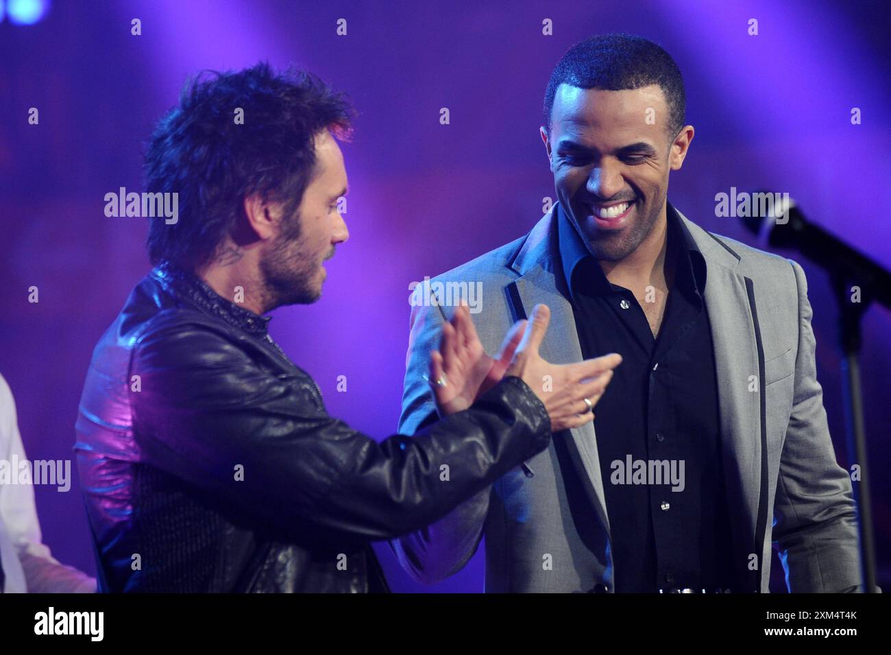 Milan Italy 20/11/2008: Nek,Italian singer, and Craig David, British ...