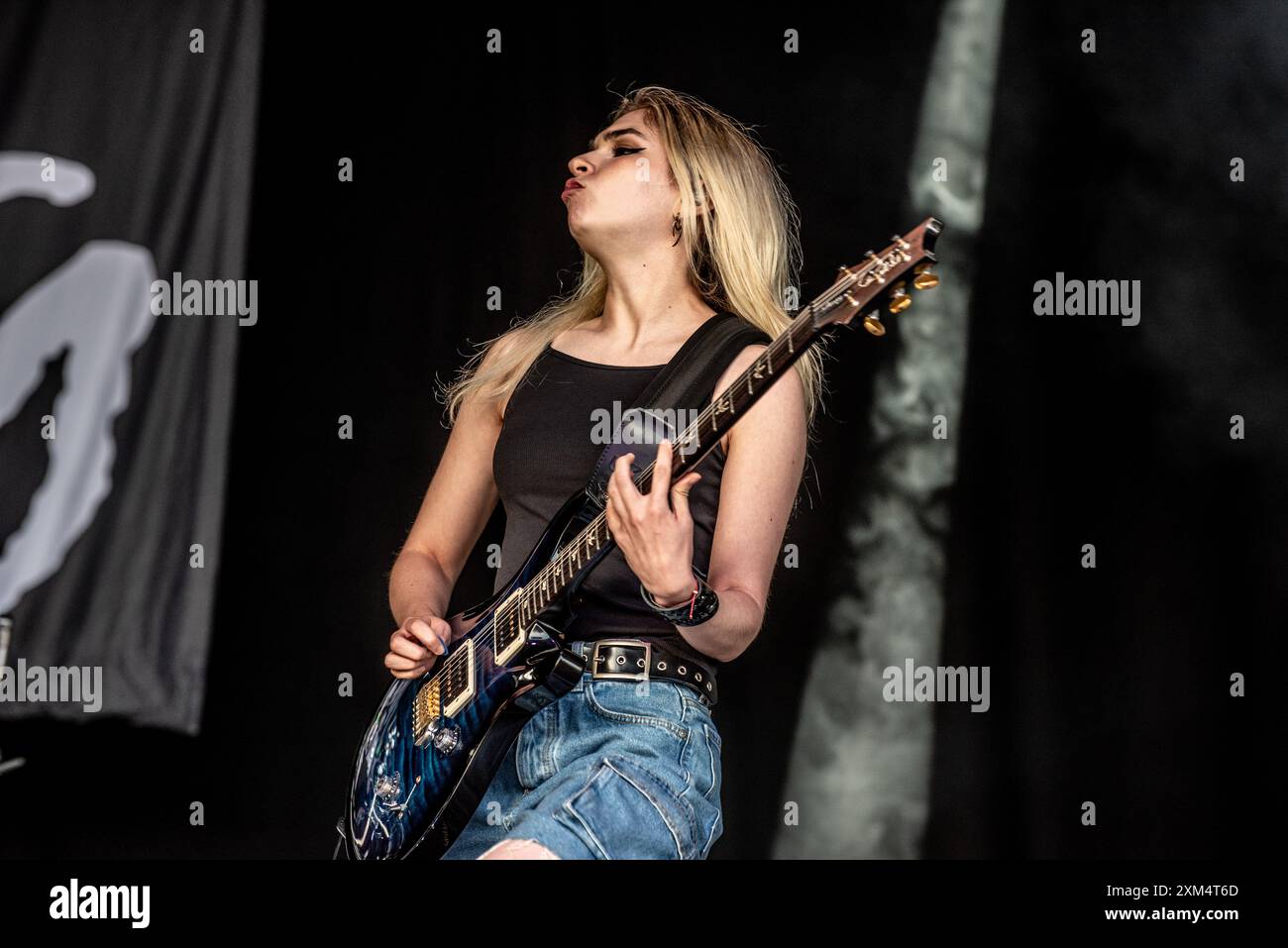 The Warning Rock Band Live Stock Photo - Alamy