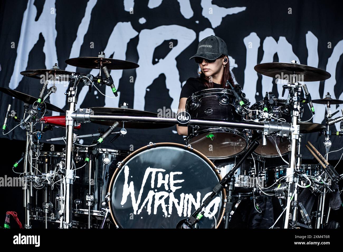 The Warning Rock Band Live Stock Photo - Alamy