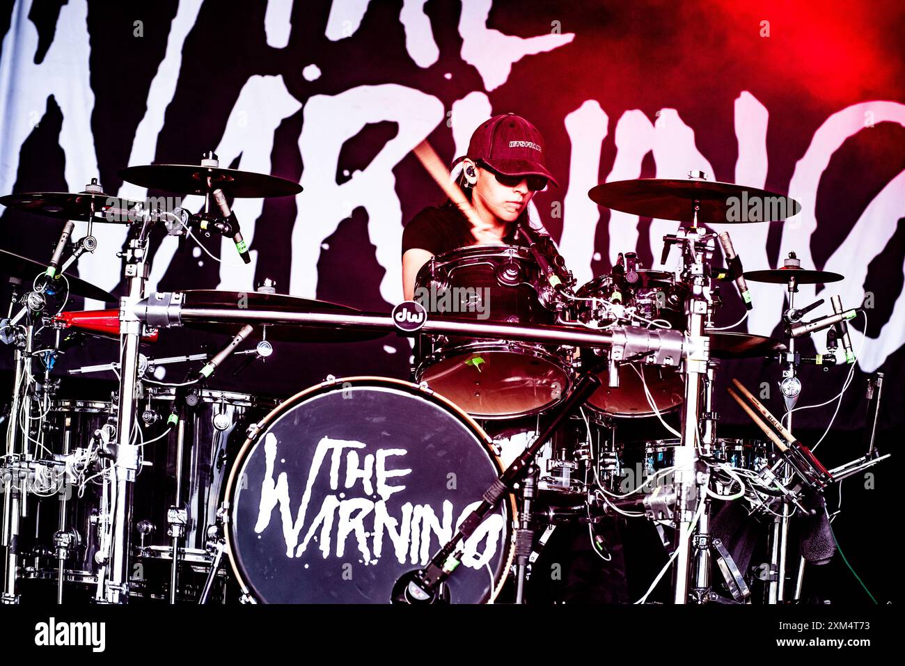 The Warning Rock Band Live Stock Photo - Alamy