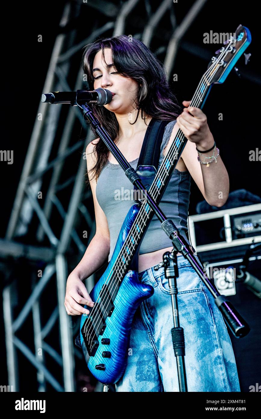 The Warning Rock Band Live Stock Photo - Alamy