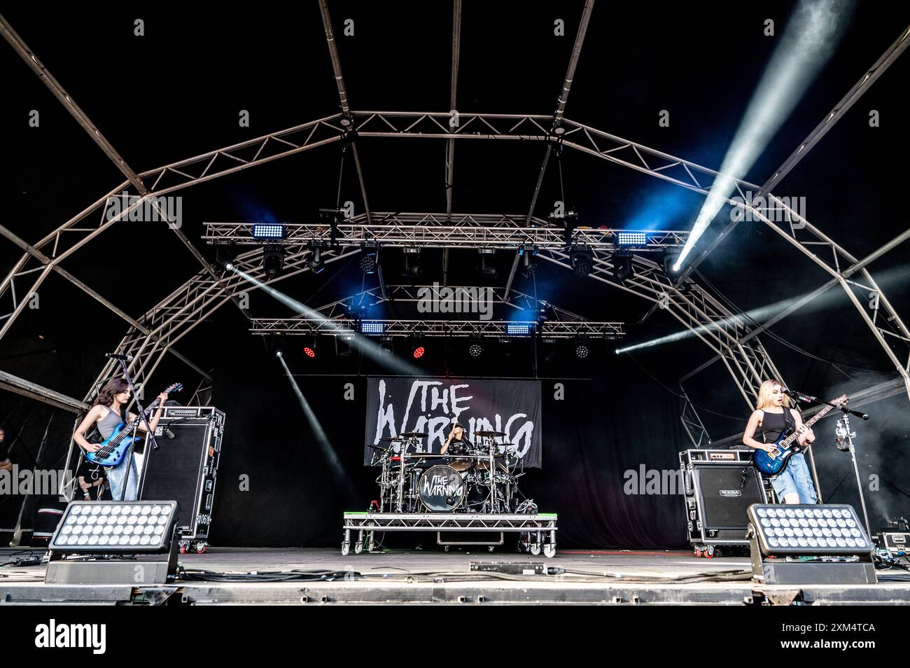 The Warning Rock Band Live Stock Photo - Alamy
