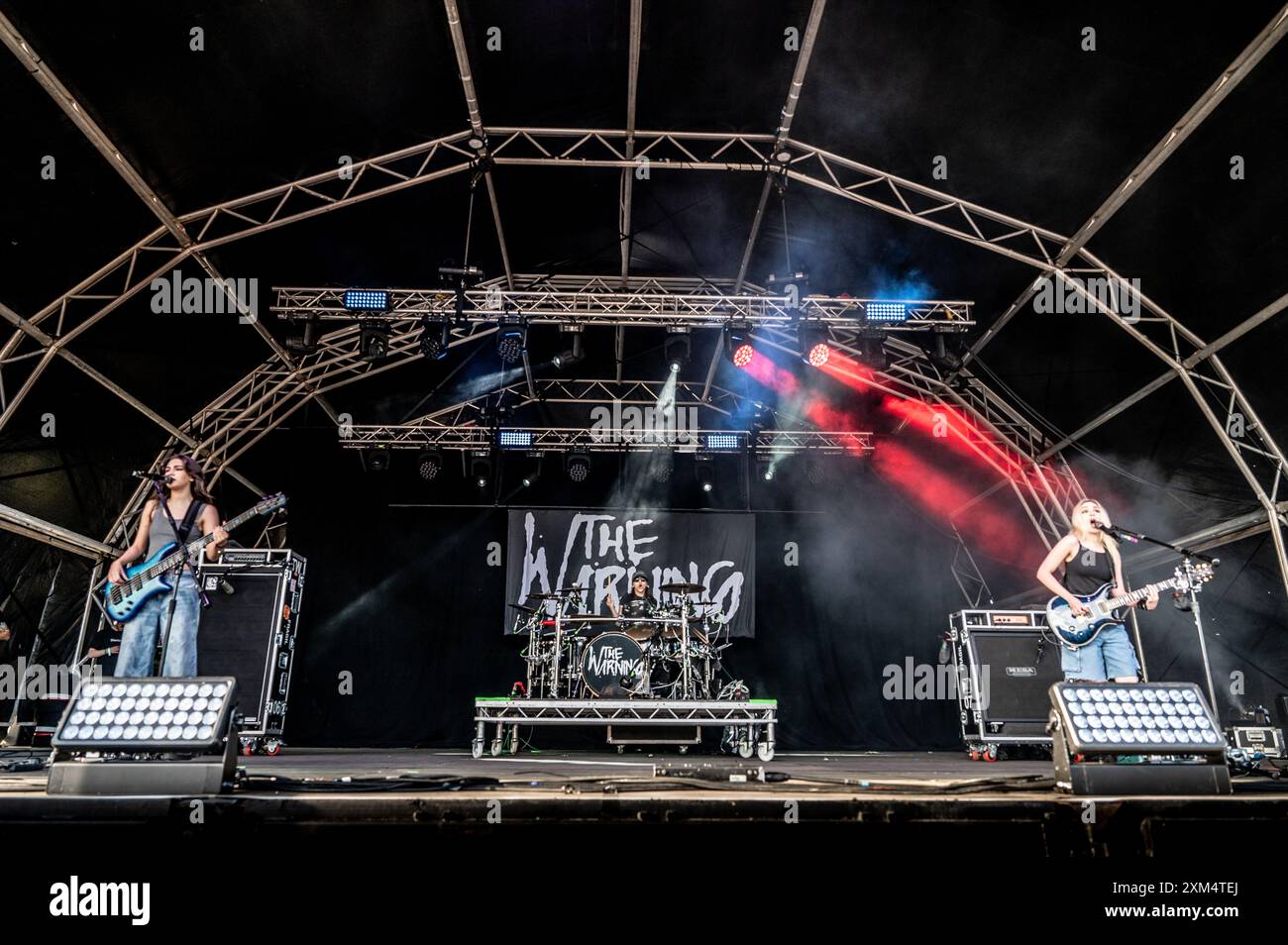 The Warning Rock Band Live Stock Photo - Alamy