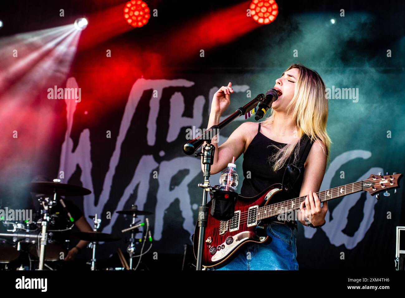 The Warning Rock Band Live Stock Photo - Alamy