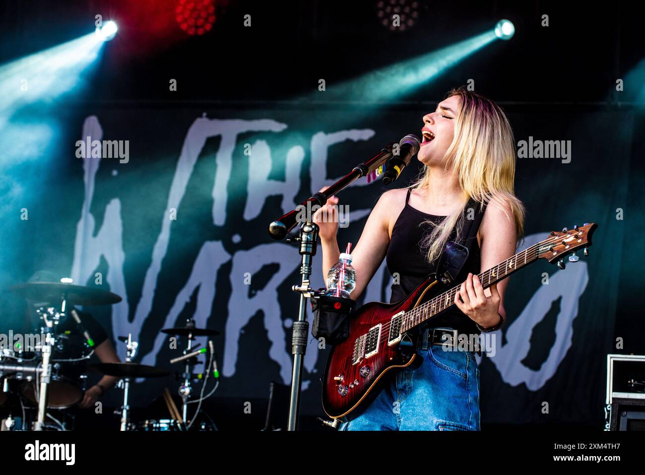 The Warning Rock Band Live Stock Photo - Alamy