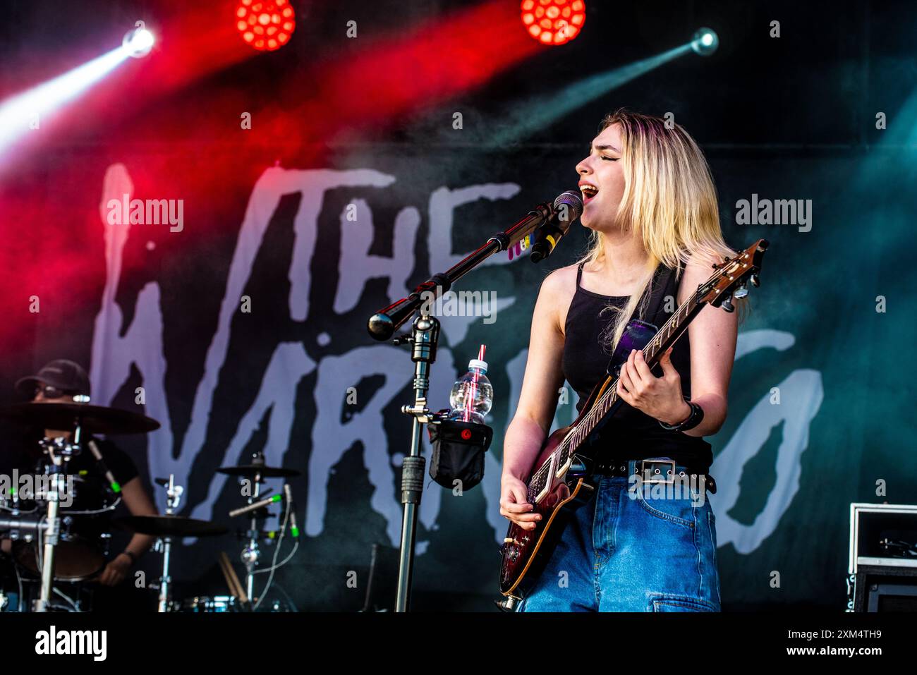 The Warning Rock Band Live Stock Photo - Alamy