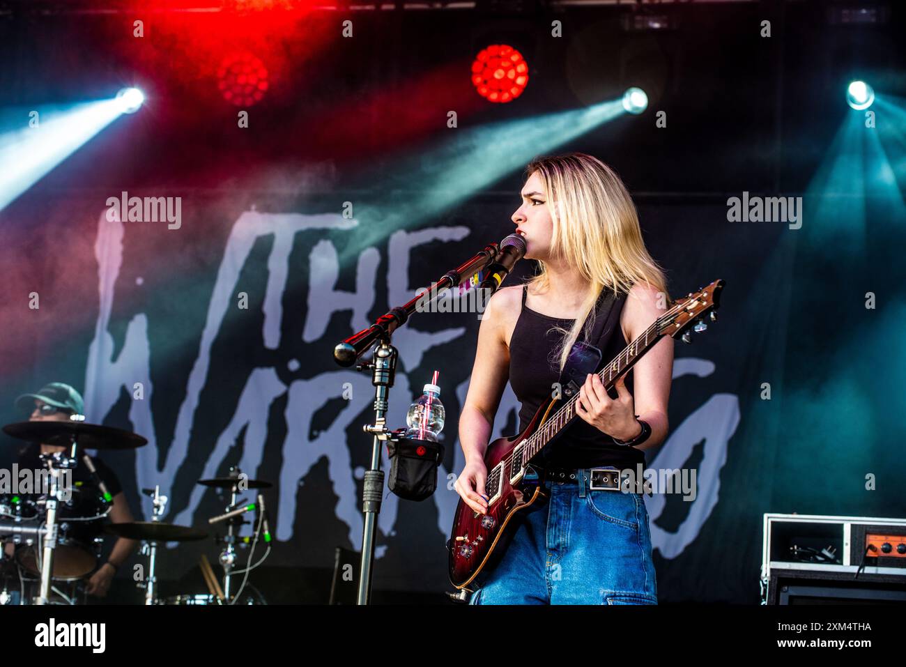 The Warning Rock Band Live Stock Photo - Alamy