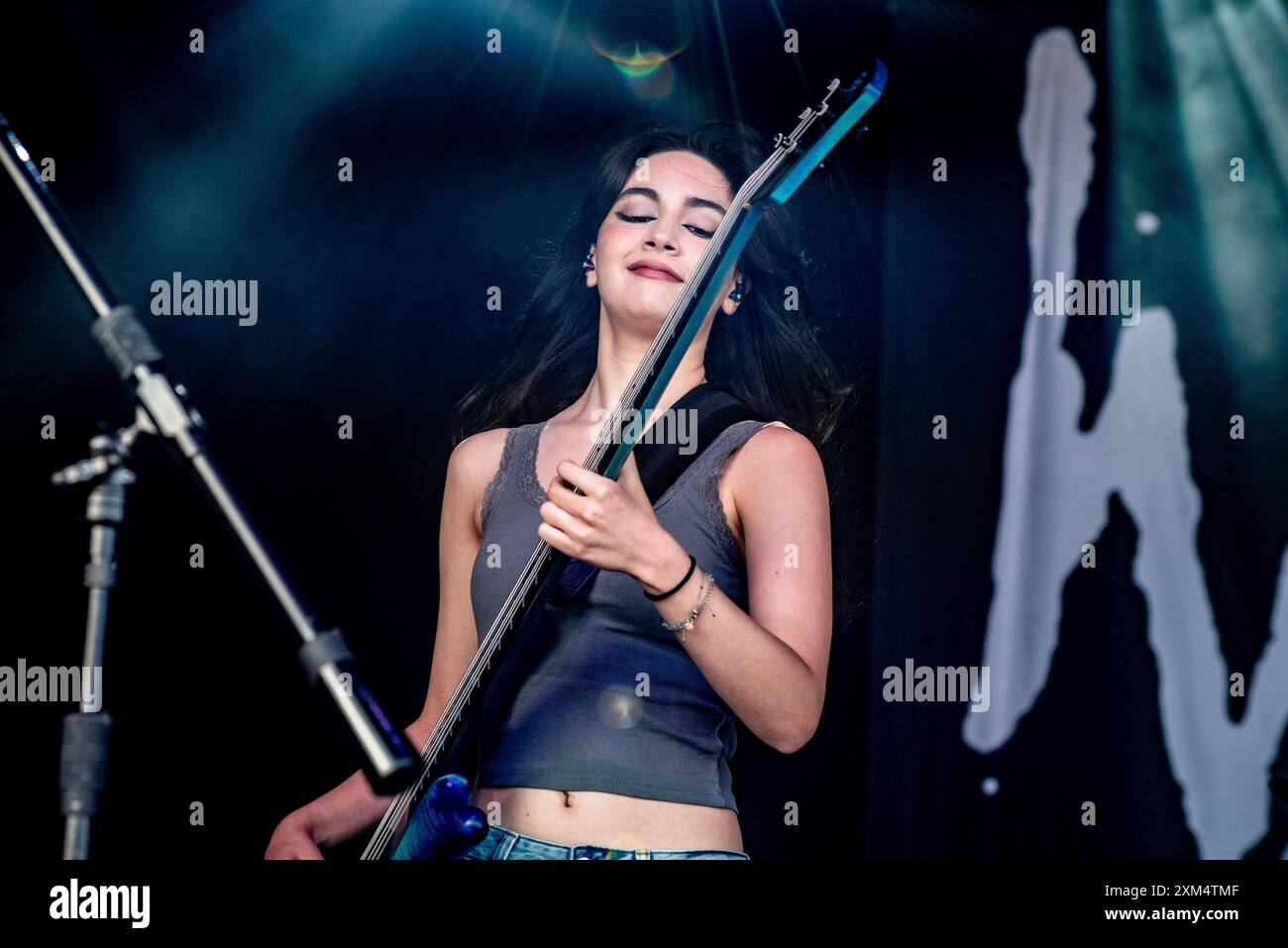 The Warning Rock Band Live Stock Photo - Alamy