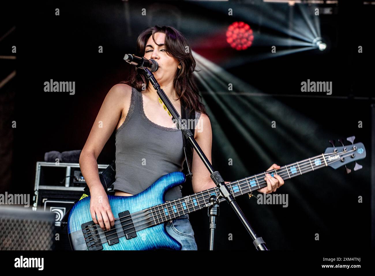 The Warning Rock Band Live Stock Photo - Alamy