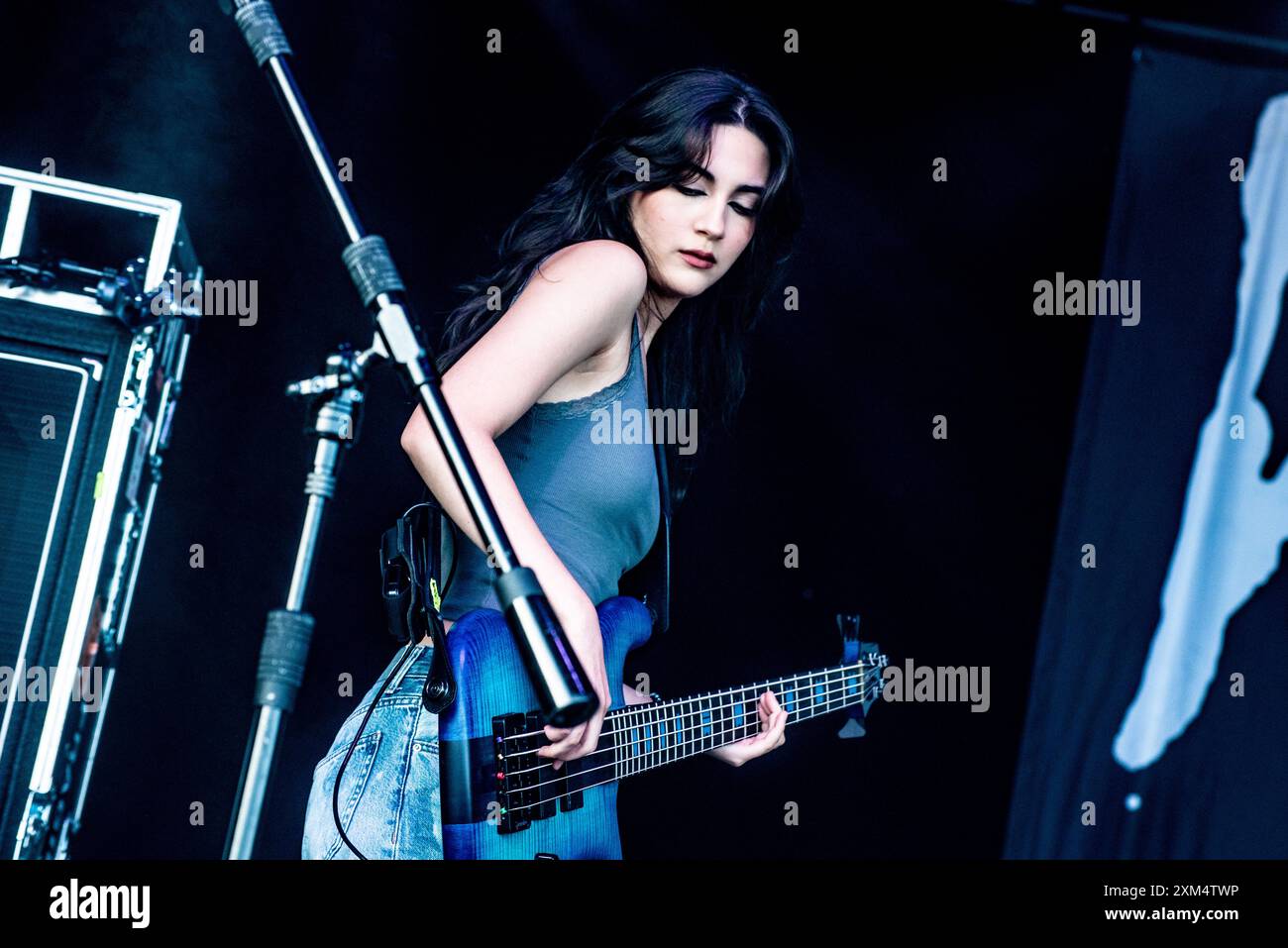 The Warning Rock Band Live Stock Photo - Alamy