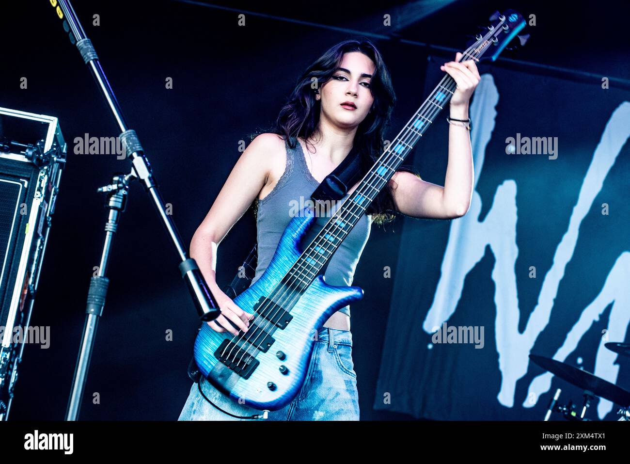The Warning Rock Band Live Stock Photo - Alamy