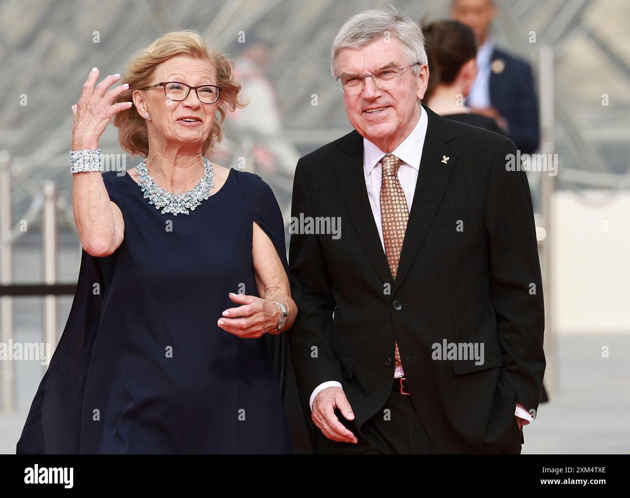 IOC President Thomas Bach and his wife Claudia Bach attend the IOC ...