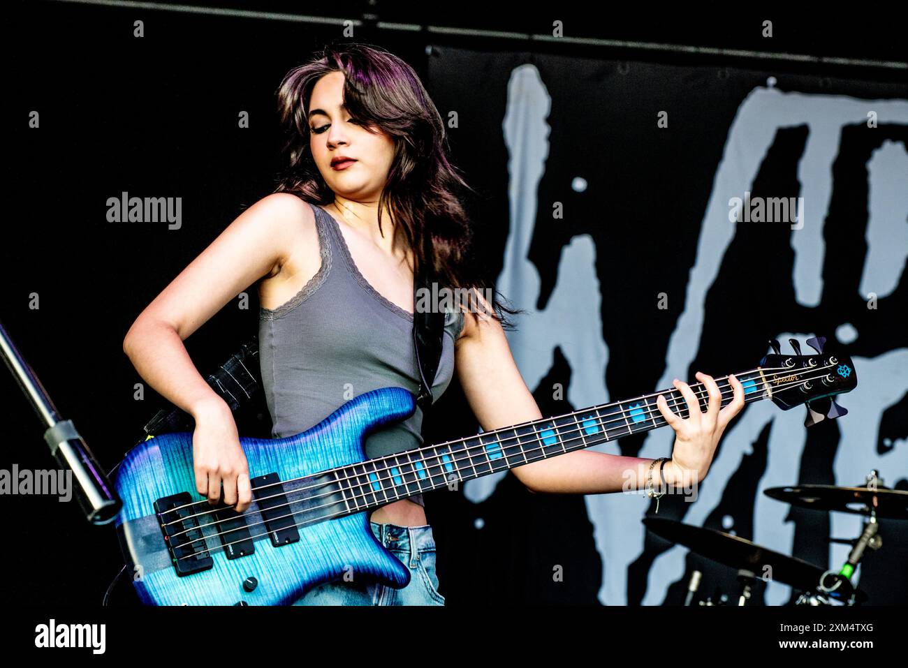 The Warning Rock Band Live Stock Photo - Alamy