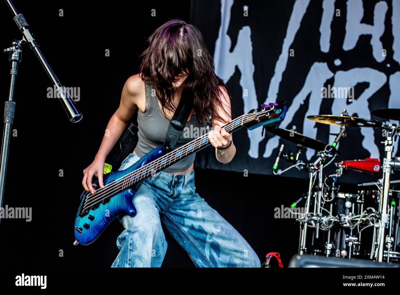 The Warning Rock Band Live Stock Photo - Alamy