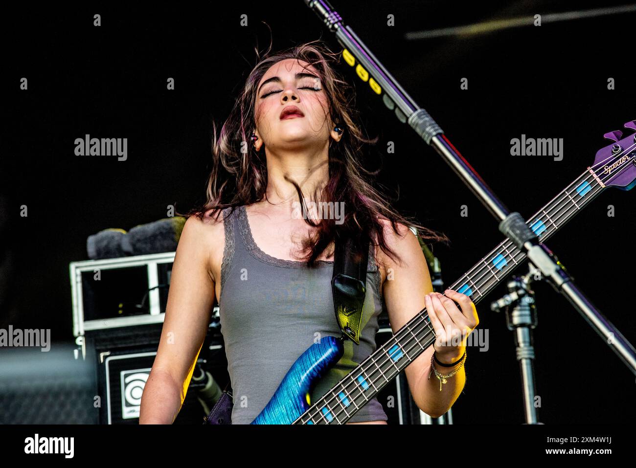 The Warning Rock Band Live Stock Photo - Alamy