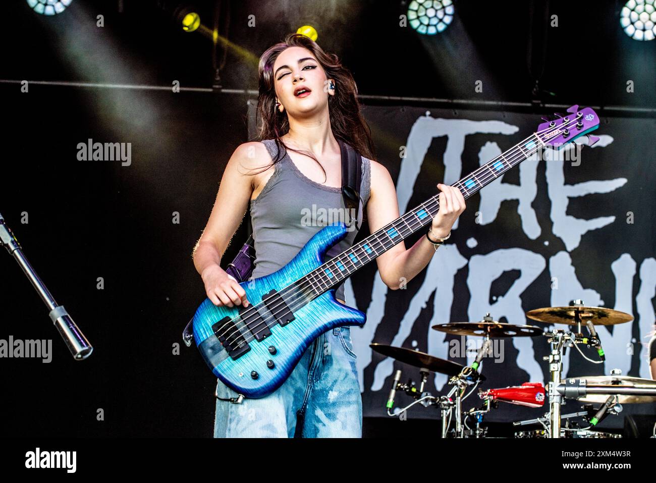The Warning Rock Band Live Stock Photo - Alamy