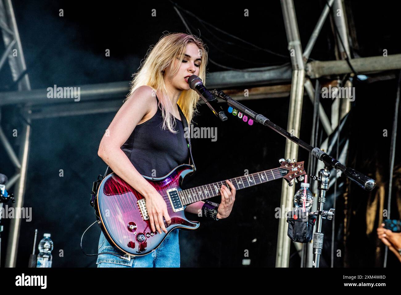 The Warning Rock Band Live Stock Photo - Alamy