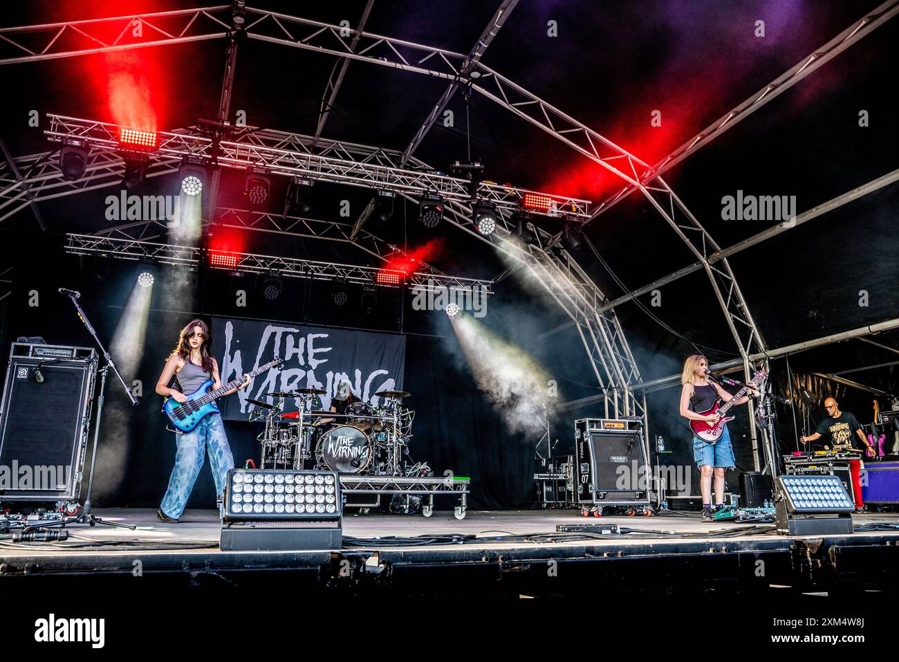 The Warning Rock Band Live Stock Photo - Alamy