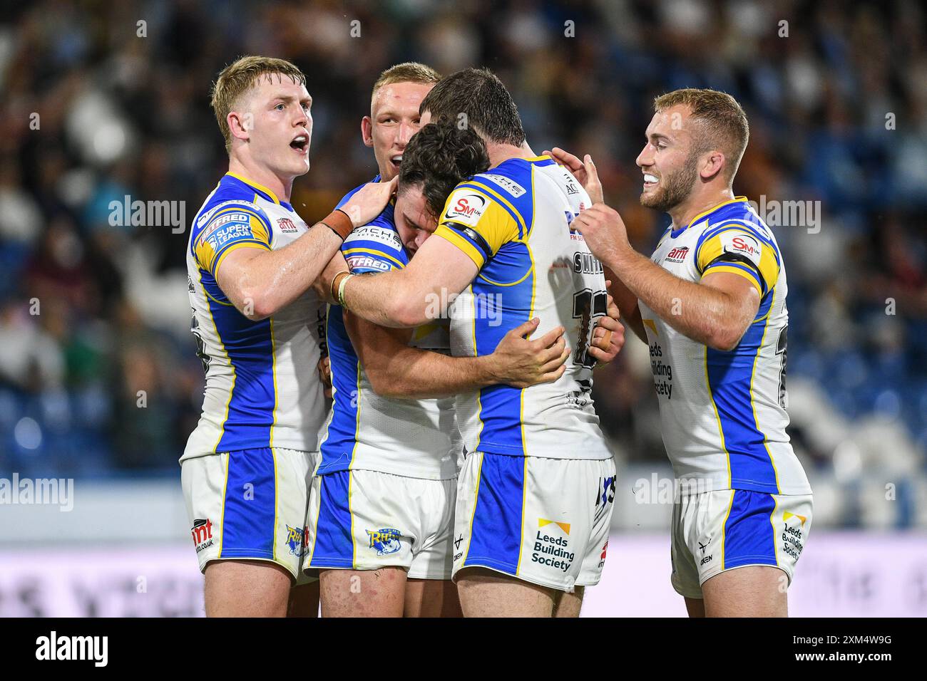 Huddersfield, England - 25th July 2024 - Brodie Croft (6) of Leeds ...