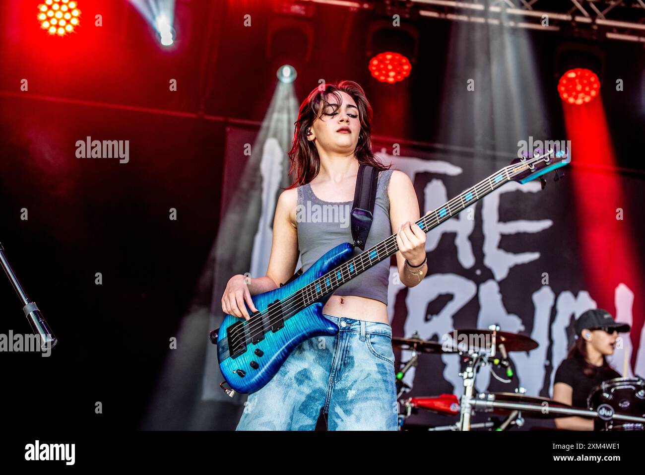 The Warning Rock Band Live Stock Photo - Alamy