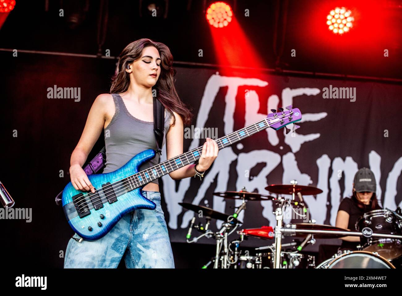 The Warning Rock Band Live Stock Photo - Alamy