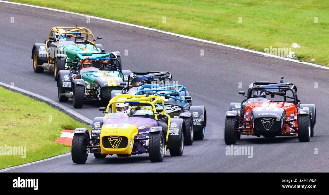 caterham racing cadwell park lincolnshire uk Stock Photo - Alamy